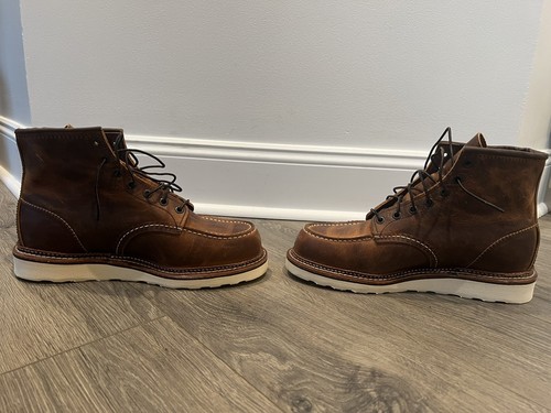 RED WING HERITAGE 6" Classic Moc Boot 1907 Copper Rough & Tough Leather ...