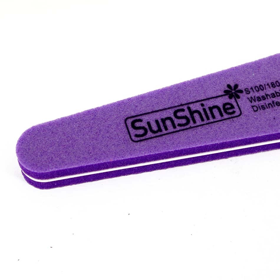 Sponge Nail File Double Sided Waterproof 100/180 Grit Nail Art Tips ...