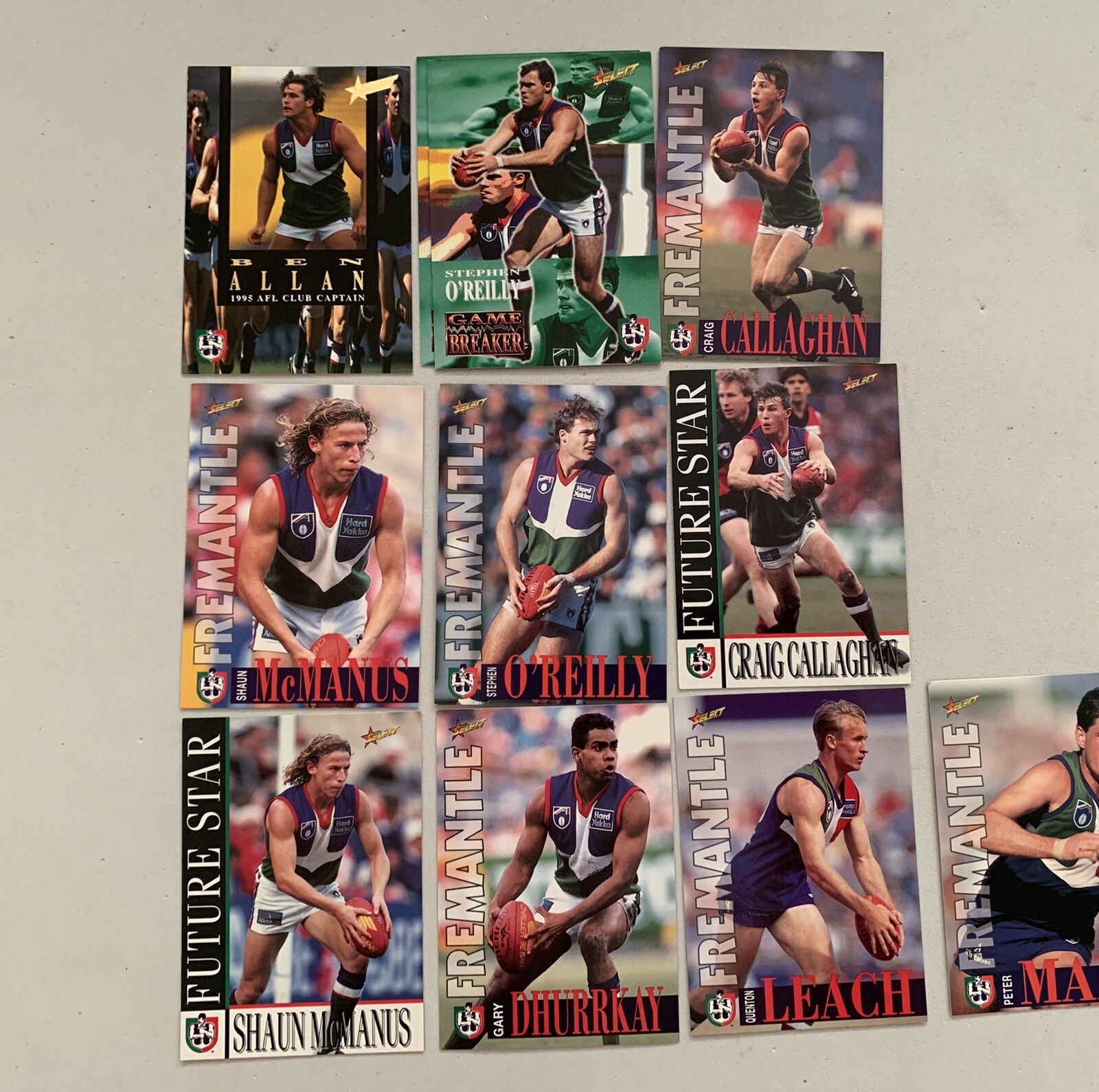 1990s Fremantle Dockers Football Club Trading Cards AFL SANFL VFL WAFL ...