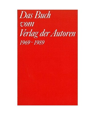 Das Buch vom Verlag der Autoren 1969-1989 | eBay