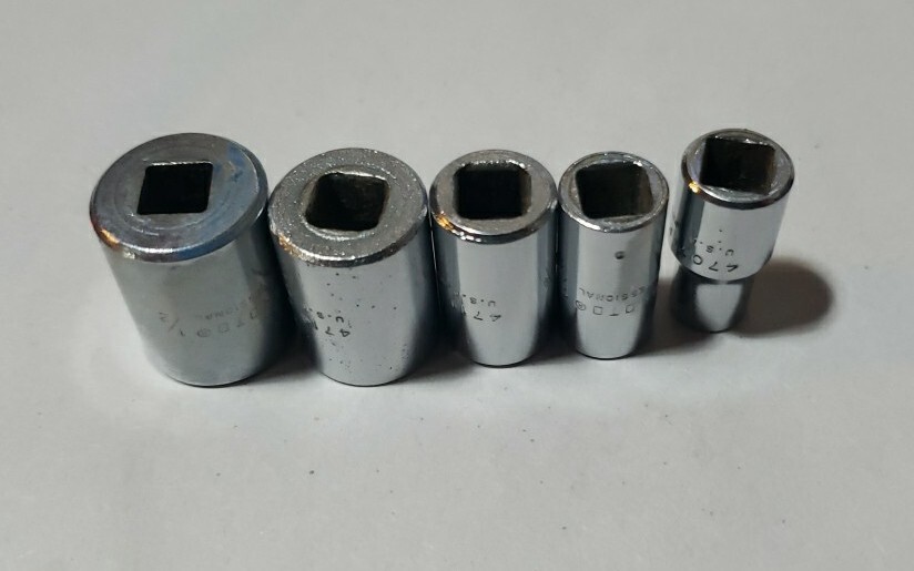 Vintage Proto Professional 4716 ,4714,4711,4709,4704 6 Point 1/4” Drive Socket | eBay