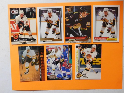 Geoff Courtnall 7 Card Lot W/TOPPS GOLD CARD!! | eBay