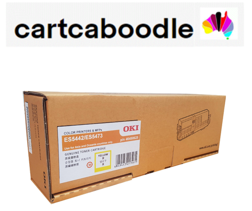 Genuine OKI 46490625 YELLOW Toner Cartridge - ES 5442 / 5473 - 5,300 ...