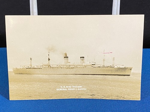 US Army Transport Ship General Hugh J. Gaffey RPPC Real Photo Postcard ...
