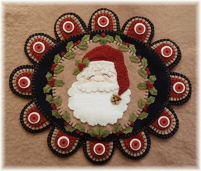 PATTERN!~*Dear Santa*~Christmas~Penny Rug/Table/Wall Mat~*PATTERN*~ | eBay