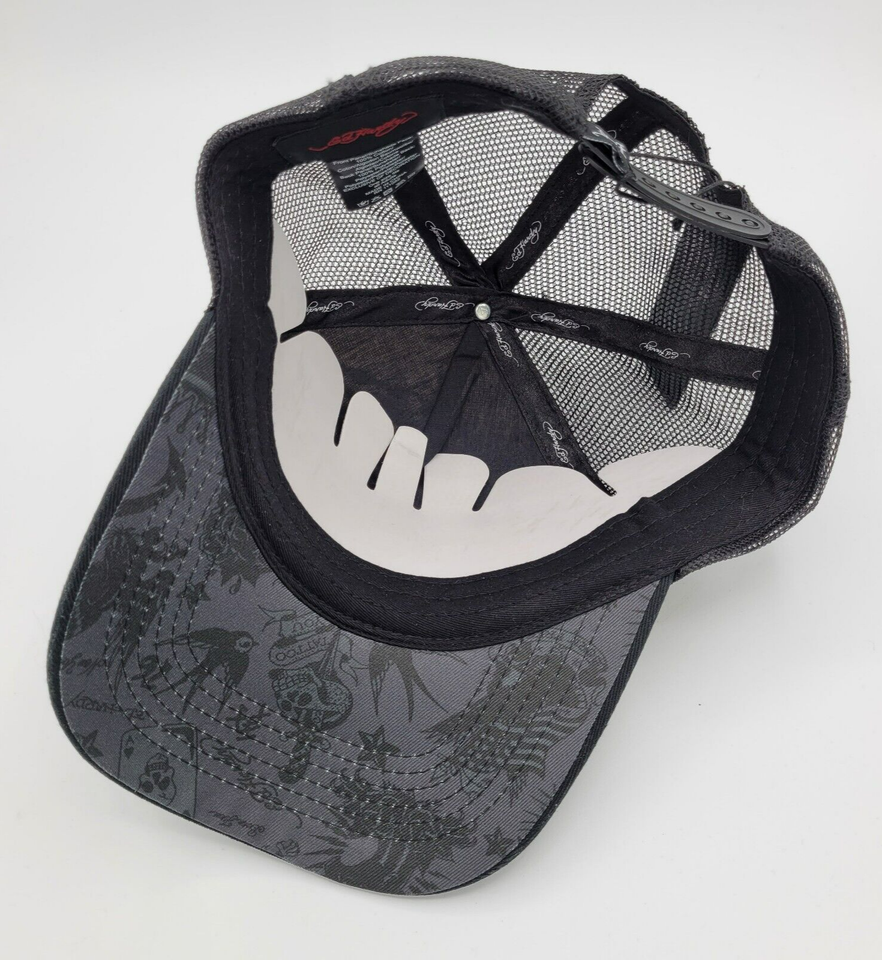 Ed Hardy Hat Snapback Baseball Cap Mesh Back Throwback Y2K 2000s Tiger ...
