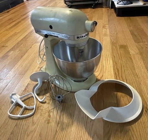 Vintage Cream Color Kitchen Aid Hobart Model K45-SS Attachments ...