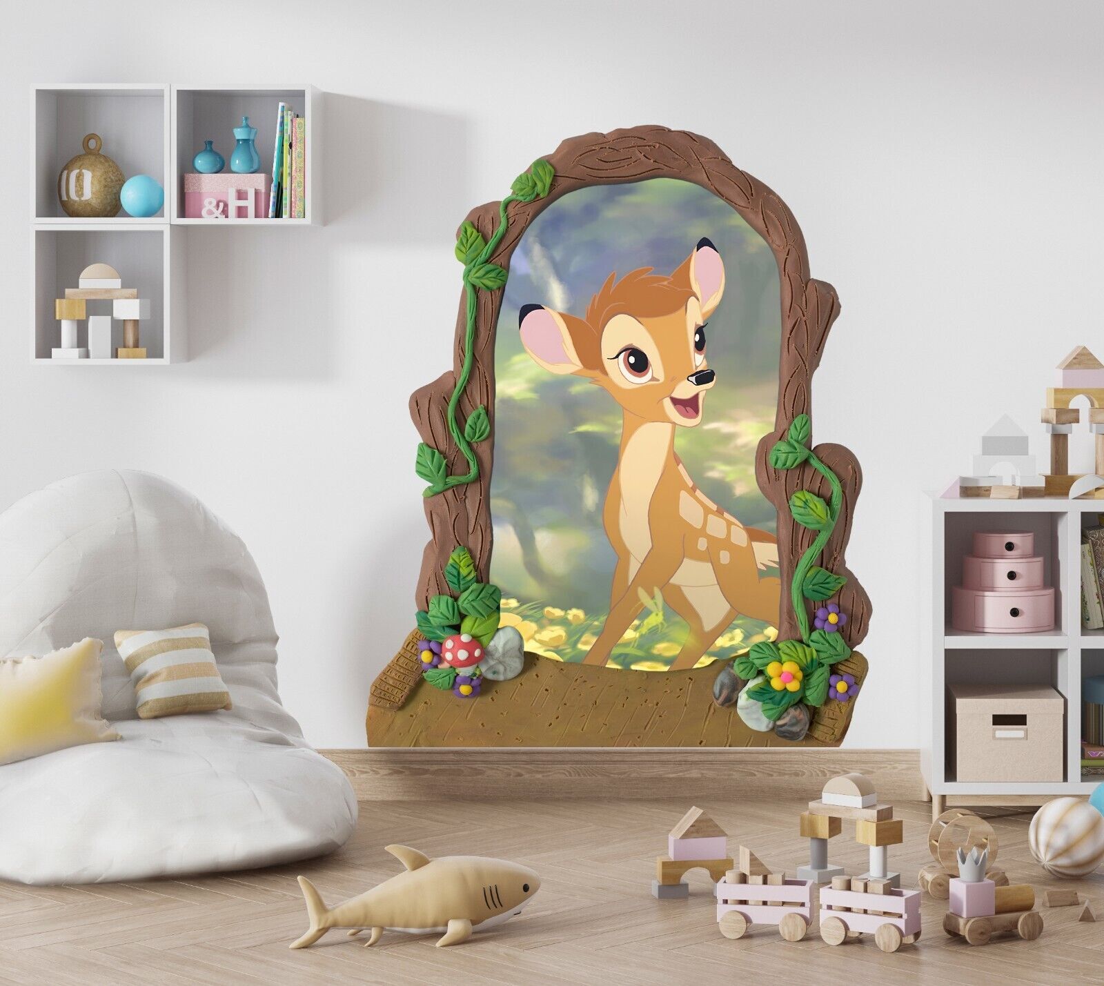 Bambi Disney 3D Secret Cave Decal Wall Sticker Home Decor Art Mural ...