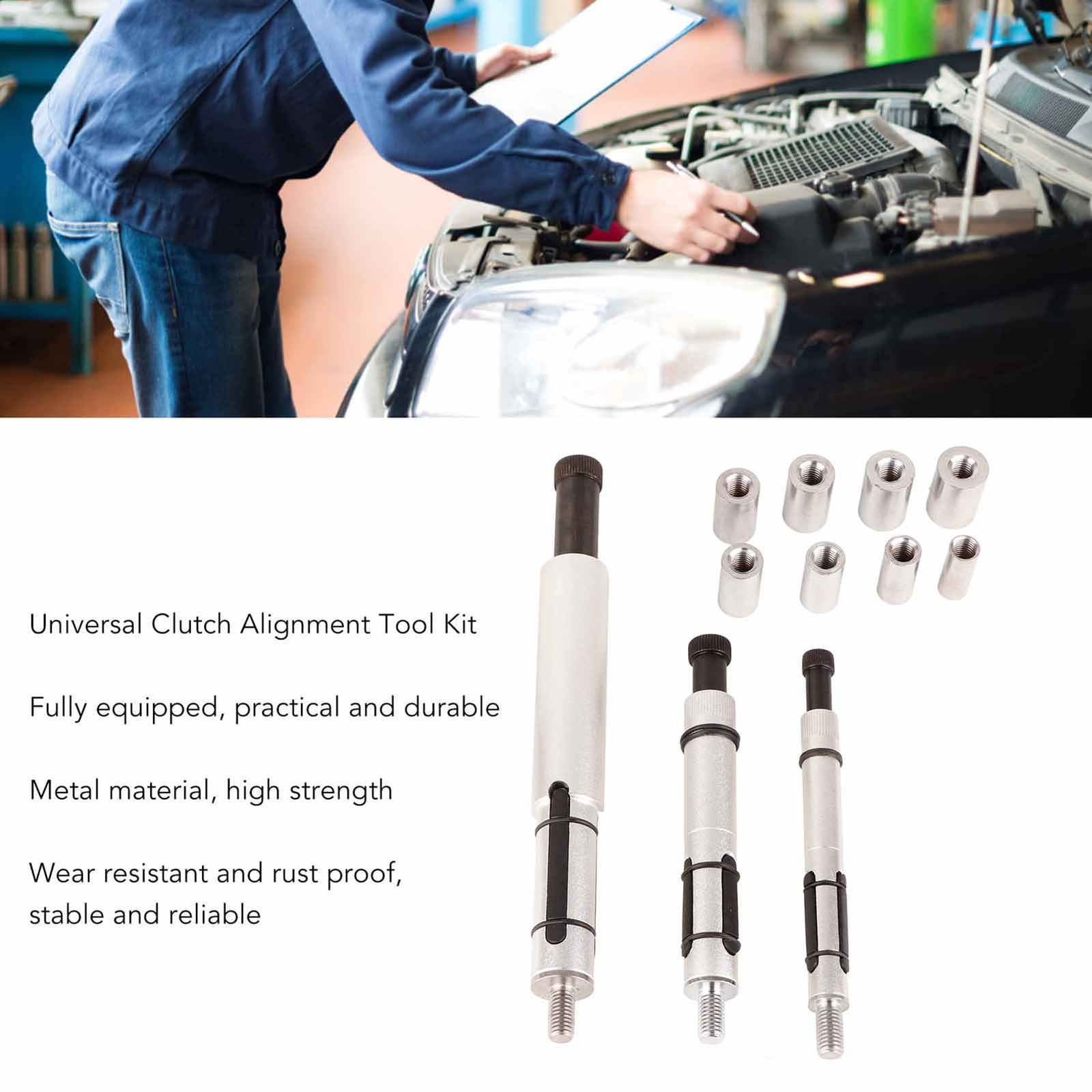 11PCS Universal Alignment Tool Kit Complete Vehicle Auto Repair Tool ...