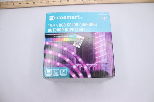 EcoSmart RGB LED Color Changing Dimmable Linkable Plug-In Rope Light 16 ...