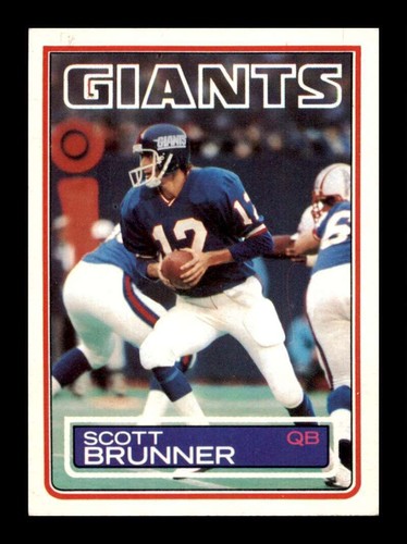 1983 Topps Scott Brunner #121 New York Giants | eBay