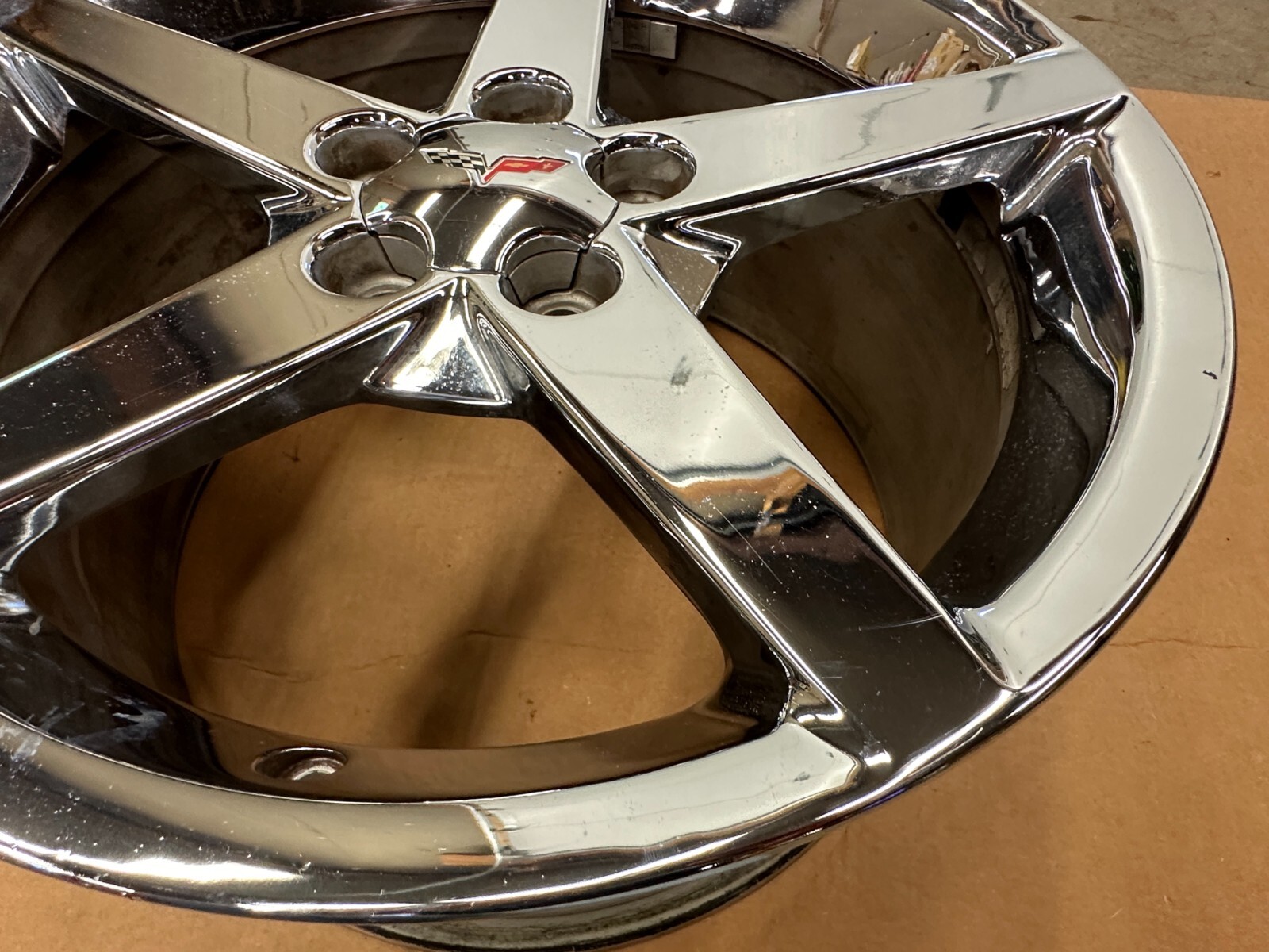 2005-2013 Corvette C6 Chrome Rear Speedline GM OEM Wheel 19x10 | eBay
