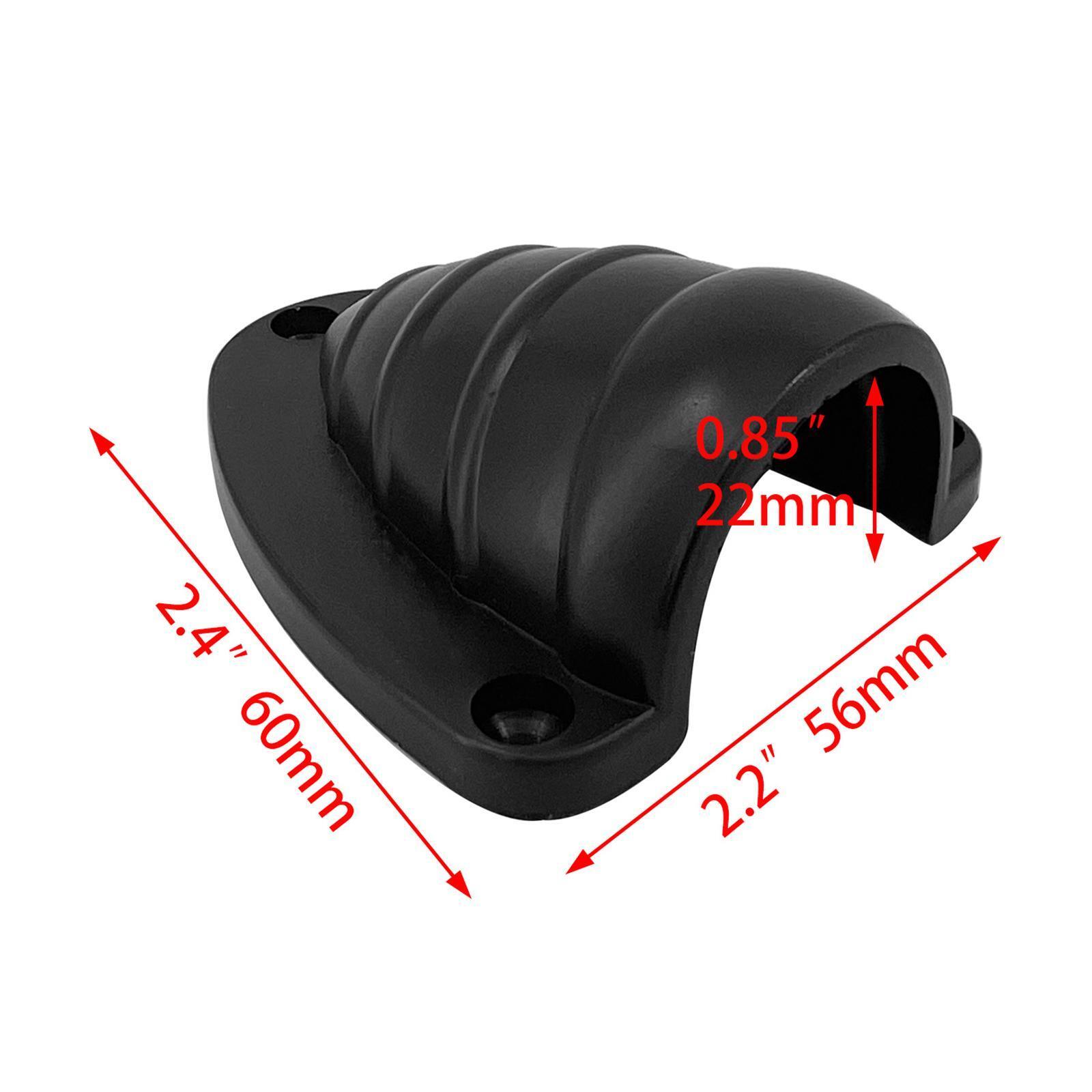2X Clam Shell Vent Cover Durable Wire Cable Cover pour RV Marine black ...