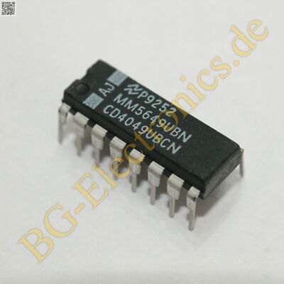 5 x CD4049UBCN Hex Inverting Buffer . Hex Non-Inverting Buffer NS DIP ...