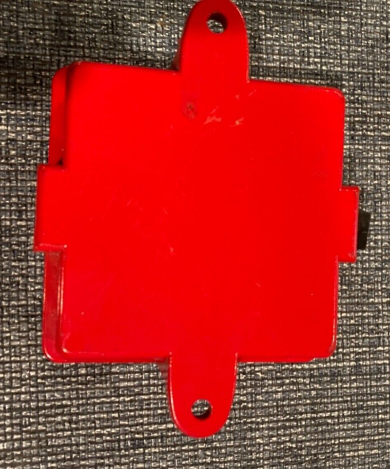 NEW Fire Alarm Bell Back Mounting Box Red Square Weatherproof 4x4x1.5 ...