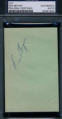 Ken Boyer Early Signed Cut Signature Psa/dna Authentic Autograph | eBay