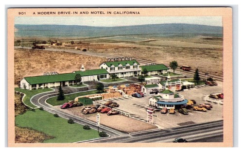 Postcard CA California Modern Drive In Motel Hotel Inn Cars Travel ...