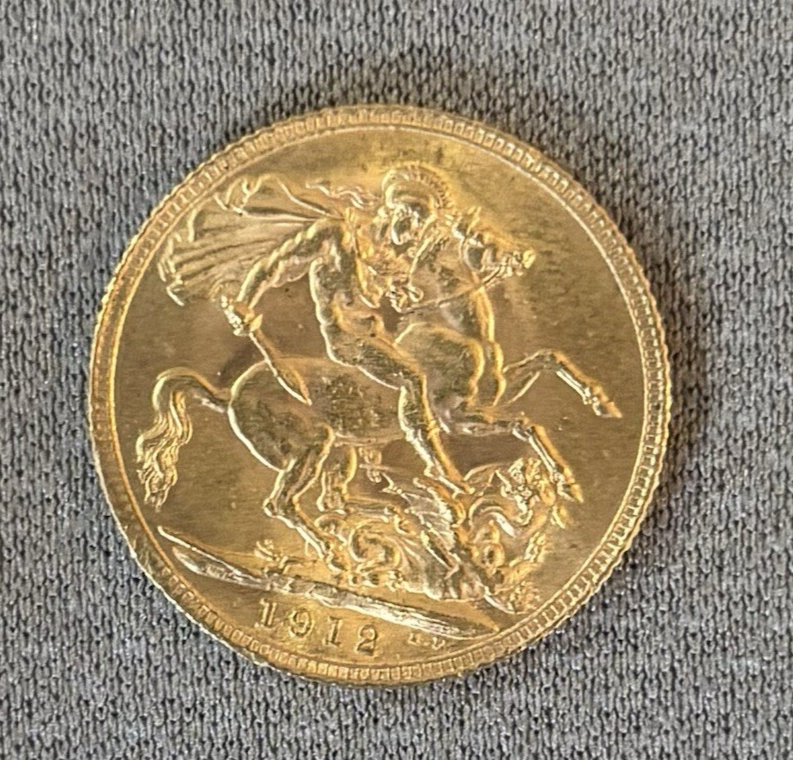 1912 Gold Sovereign Gold Coin FULL sovereign M | eBay