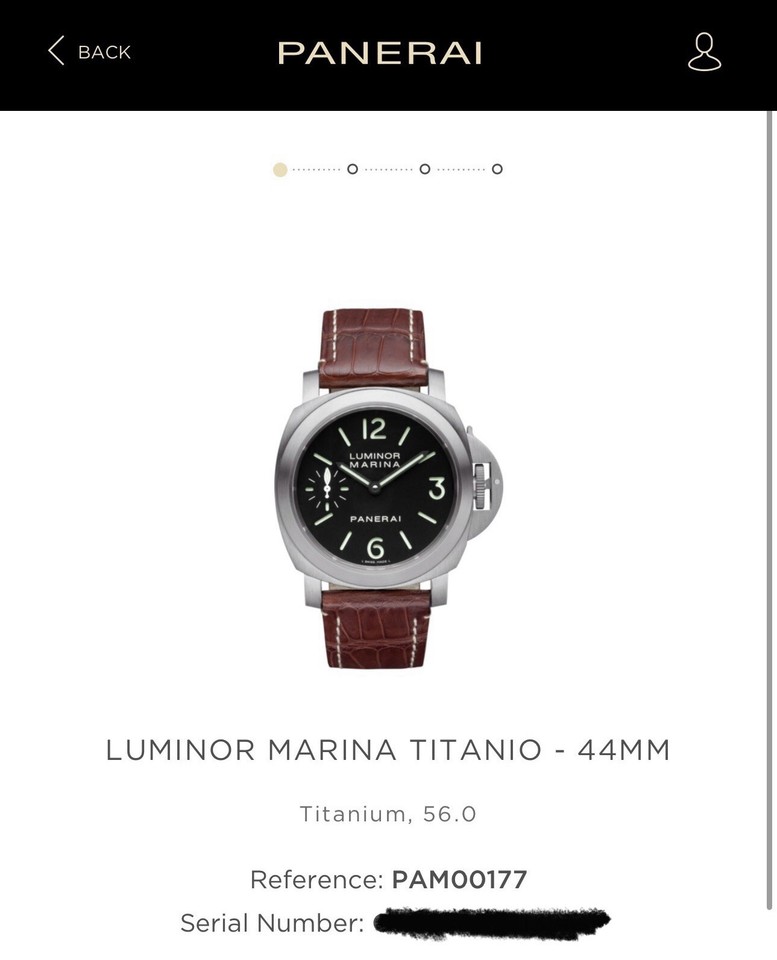 Panerai Luminor Marina PAM00177 - Open Case Back - 44MM - Black Dial ...