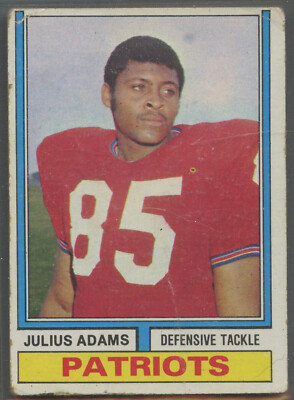 1974 Topps #171 Julius Adams New England Patriots | eBay