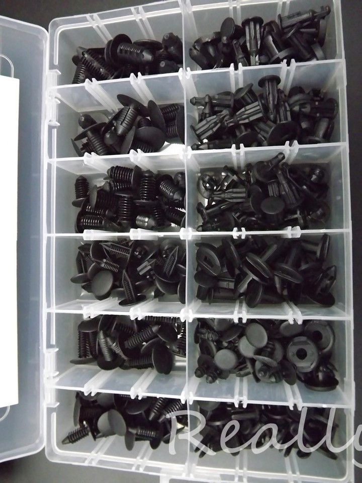 192pcs Auto Push Retainer Assortment Kit Car Nylon Shield Pin Rivet ...