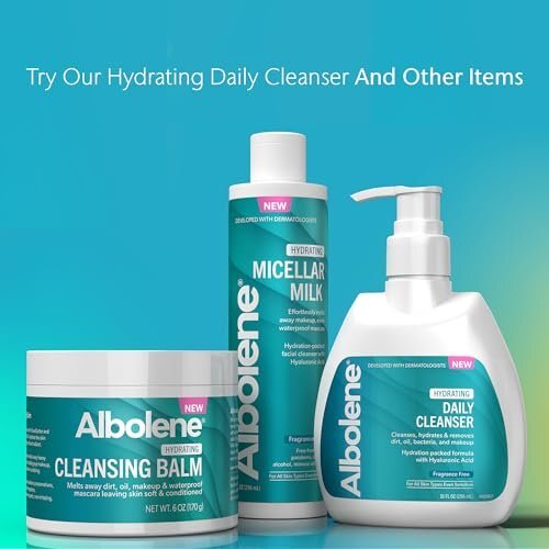 Albolene Cleansing Balm, Hydrating Makeup Remover and Face Wash with ...