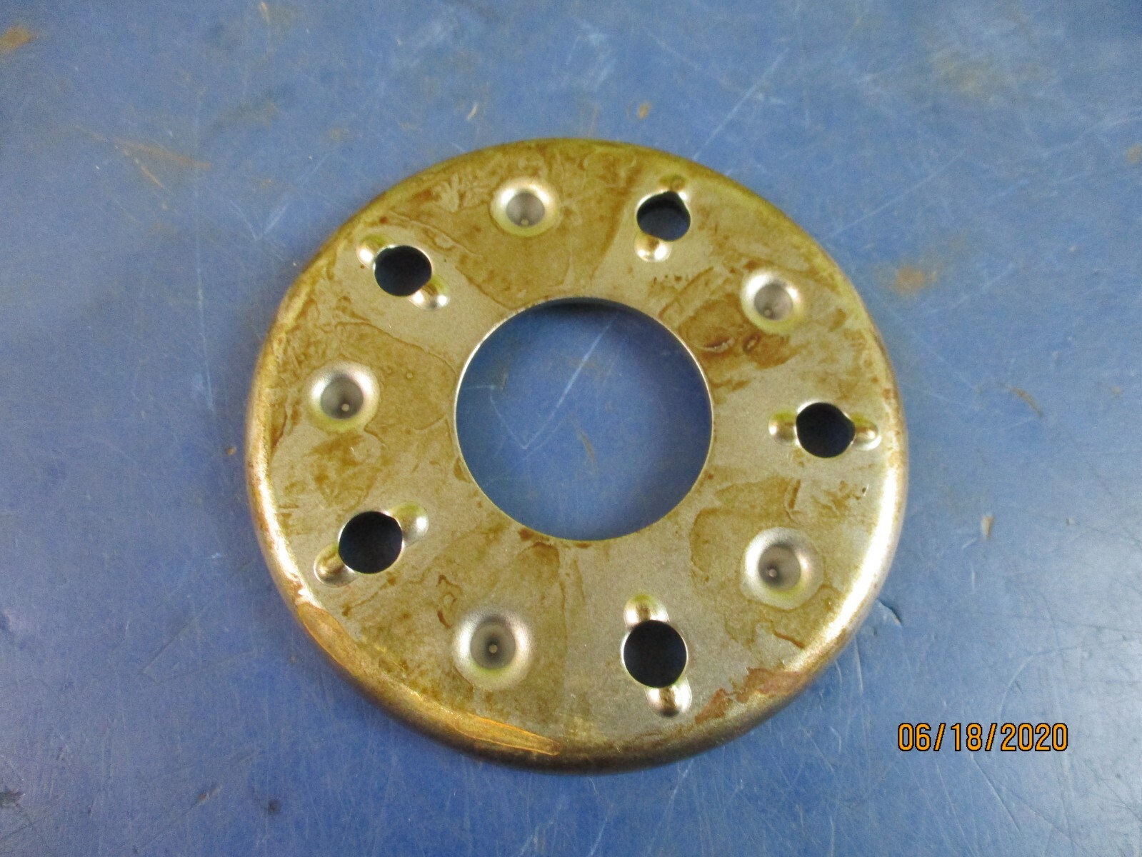 5 STUD CLUTCH HUB SPRING RETAINER PLATE HARLEY DAVIDSON B.T, 4 SPEED ...