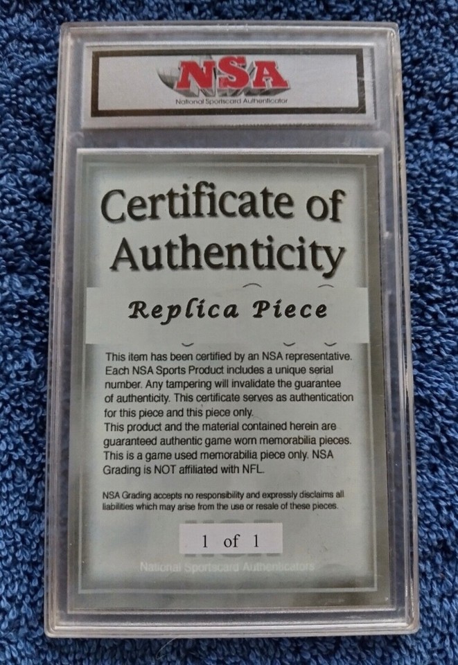 NSA Steelers Terry Bradshaw Franco Harris Lynn Swann Triple Game Worn ...