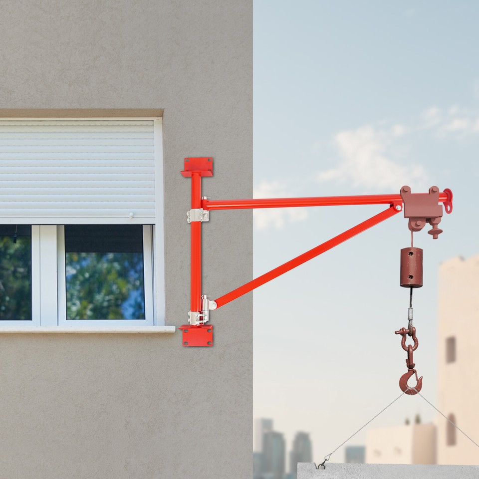 Wall Mounted Crane Bracket, Alloy Steel Hoist Bracket, Crane Swing Arm ...