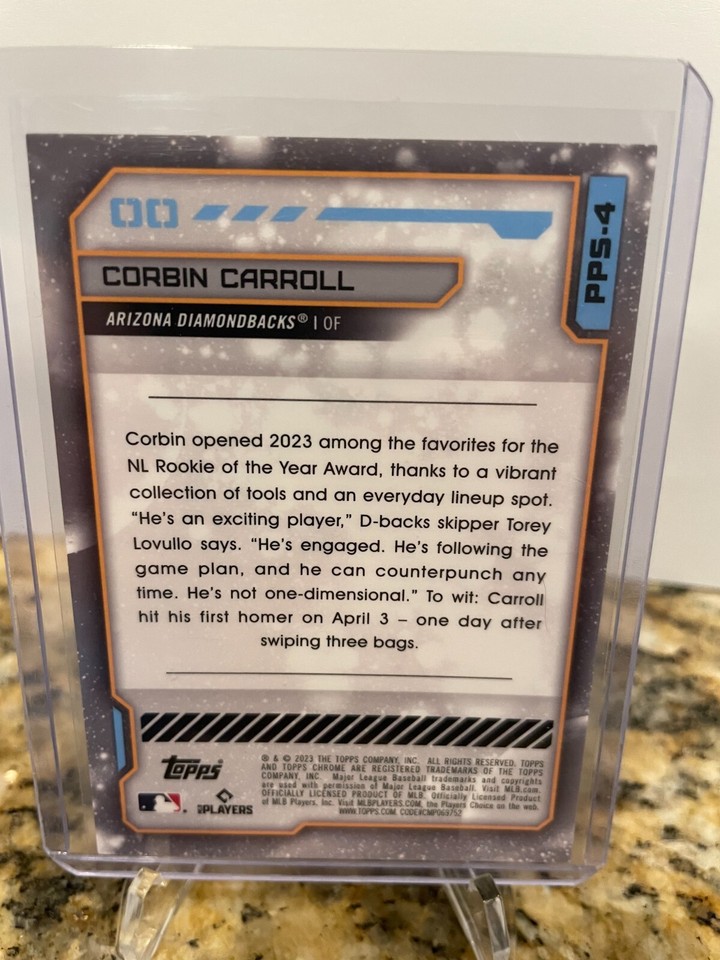 2023 Topps Cosmic Chrome - Planetary Pursuit Sun #PPS-4 Corbin Carroll ...