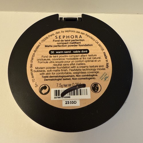 New SEPHORA Matte Perfection Powder Foundation 30 Warm Sand Full Size ...