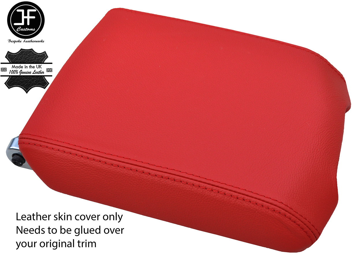 RED REAL LEATHER ARMREST COVER FOR LAND ROVER RANGE VOGUE L322 2002 ...