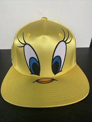 Warner Brothers Tweety Bird Hat Adult Looney Tunes Adjustable Cap Flat ...