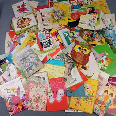 300+ Vtg Greeting Card Lot Birthday Holiday Misc Used 50s - 90s ...
