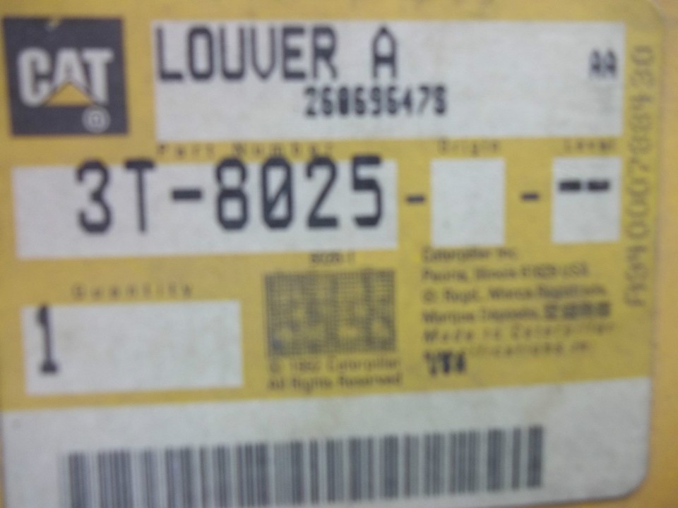 +New Caterpillar 3T8025 Air Louver 3T-8025 | eBay