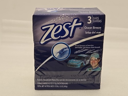 New Sealed Zest 3 Pack Ocean Breeze 4oz Bars NASCAR Matt Kenseth HTF | eBay