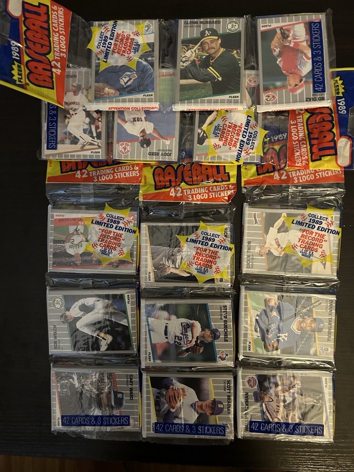 LOT OF (5) 1989 FLEER BASEBALL UNOPENED RACK PACKS ! GRIFFEY | eBay