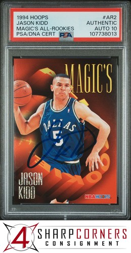 1994 HOOPS MAGIC'S ALL-ROOKIES #AR2 JASON KIDD RC HOF PSA AUTHENTIC DNA ...