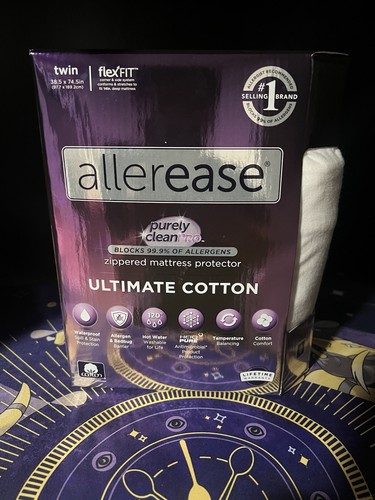 NEW FULL AllerEase Ultimate Cotton Zippered White Mattress Protector | eBay