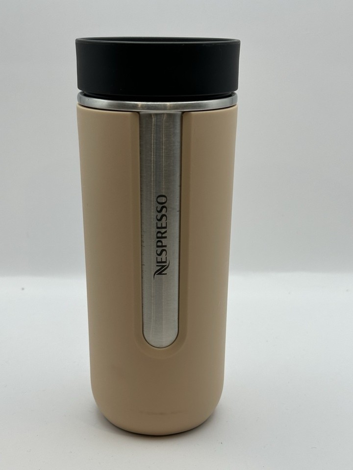 Nespresso Nomad Double Wall Travel Mug Beige Stainless Steel 18 Oz ...