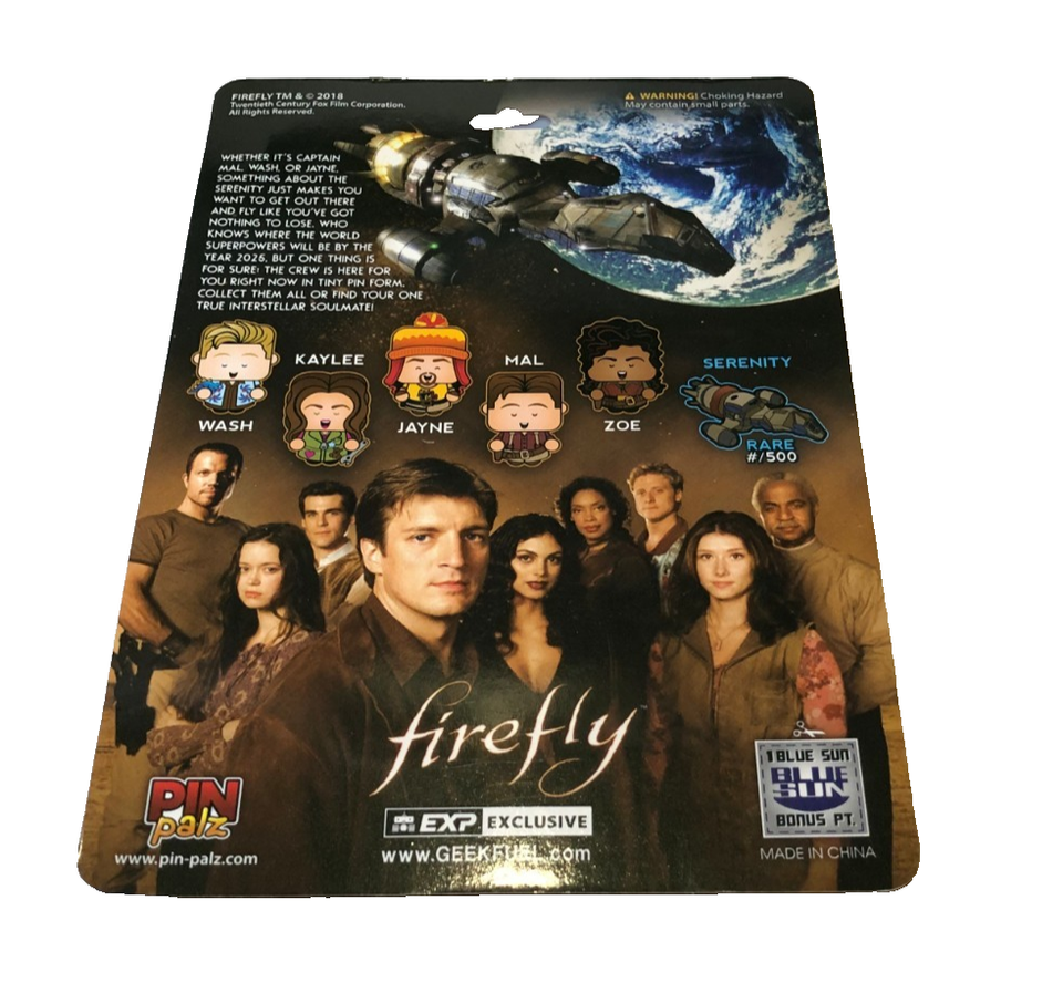 2018 Geek Fuel Firefly Pin Palz Jayne And Mal Exclusive | eBay