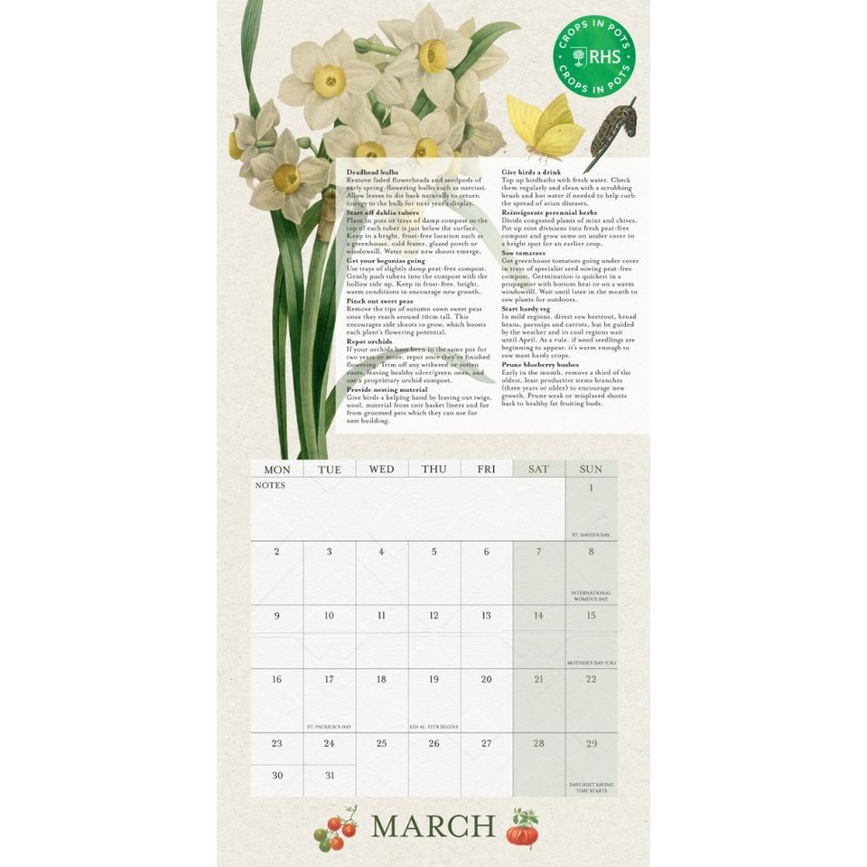 2026 Royal Horticultural Society Mini Square Calendar – Official ...