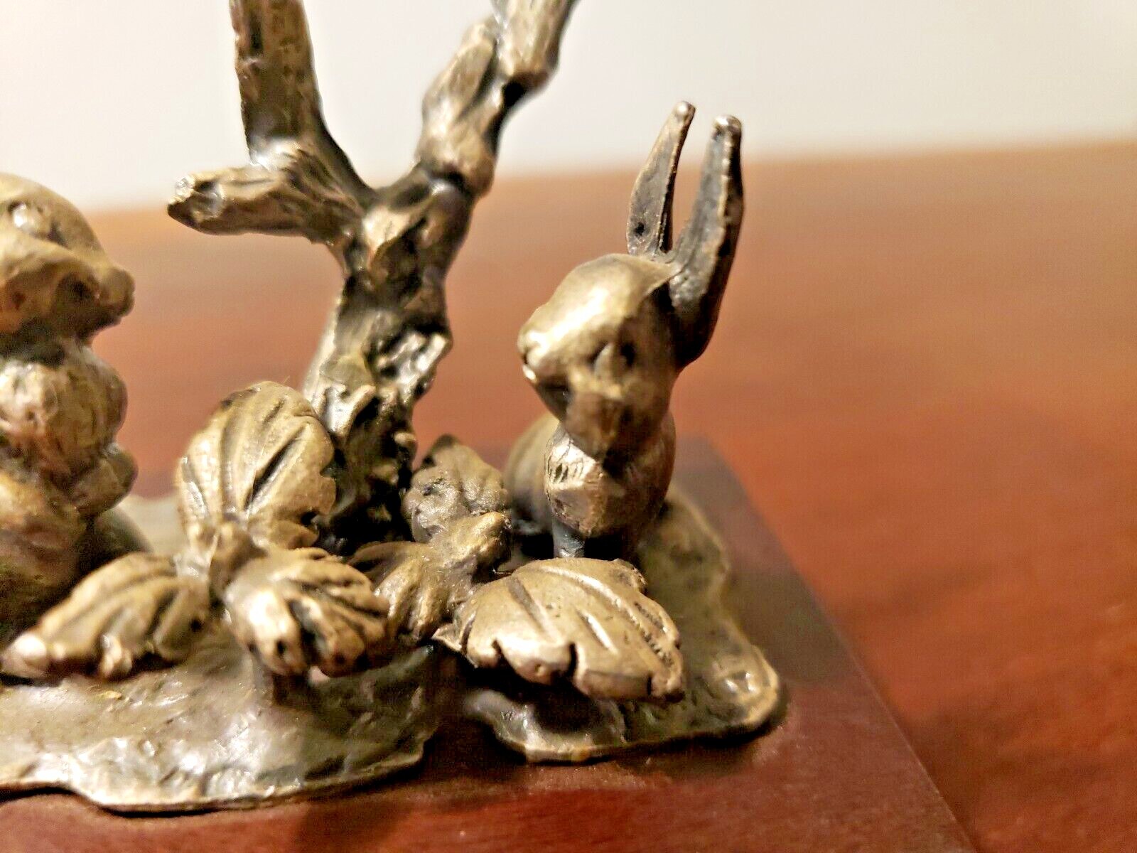 Vintage Pewter Metal Apperson Jack Rabbit Miniature Art Sculpture ...