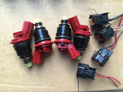 JECS Genuine OEM Fuel Injectors Set SR20DE 2.0L KA24DE 2.4L G20 | eBay