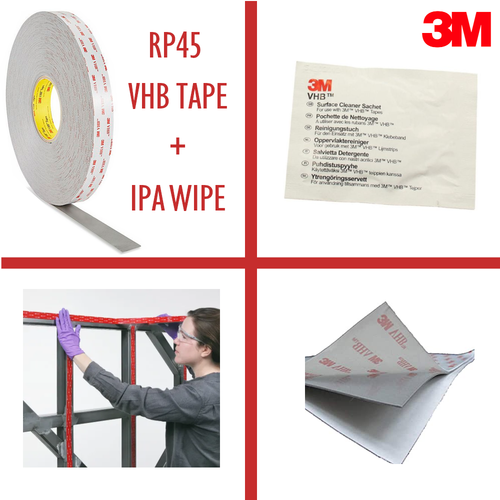 3M VHB RP45 19mm Double Sided Adhesive Foam Bonding Tape - 1m, 2m, 3m ...