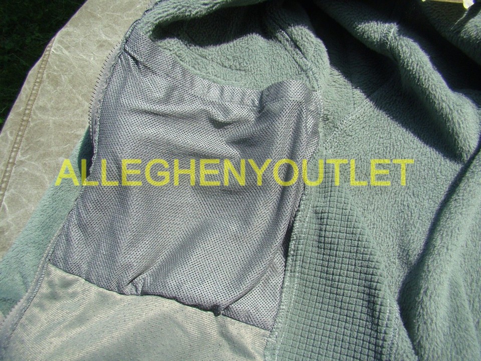 USGI Military Army Gen III Polartec Cold Weather Fleece Jacket GREEN M ...