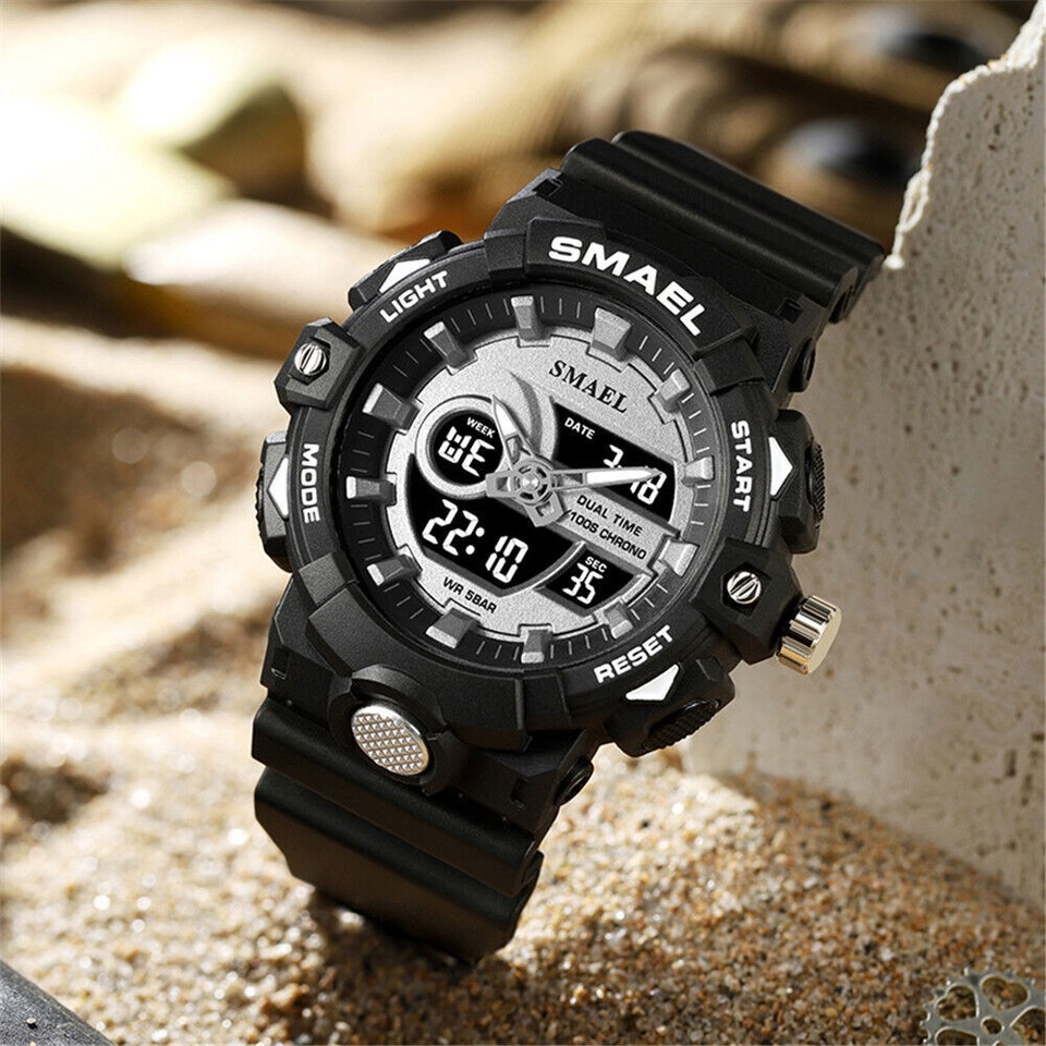 SMAEL Brand Watch Men Digital Wristwatch Fashion Boys Outdoor Sport LED ...