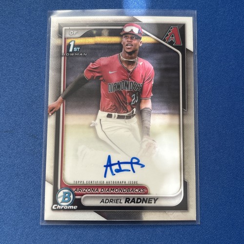 2024 Bowman Chrome Baseball Adriel Radney Auto #CPA-AR Diamondbacks | eBay