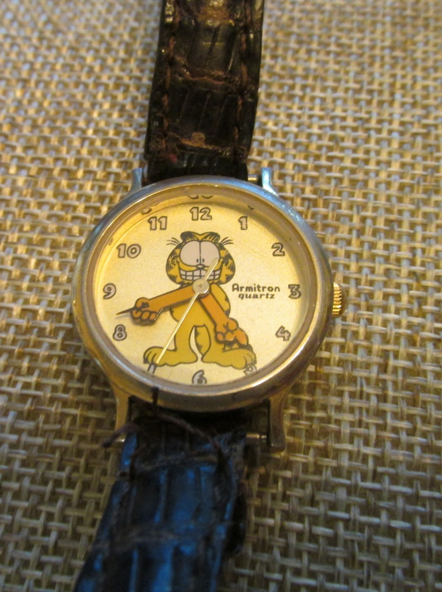 Vintage 1978 Garfield Watch Cartoon Animated Cat Unit… - Gem