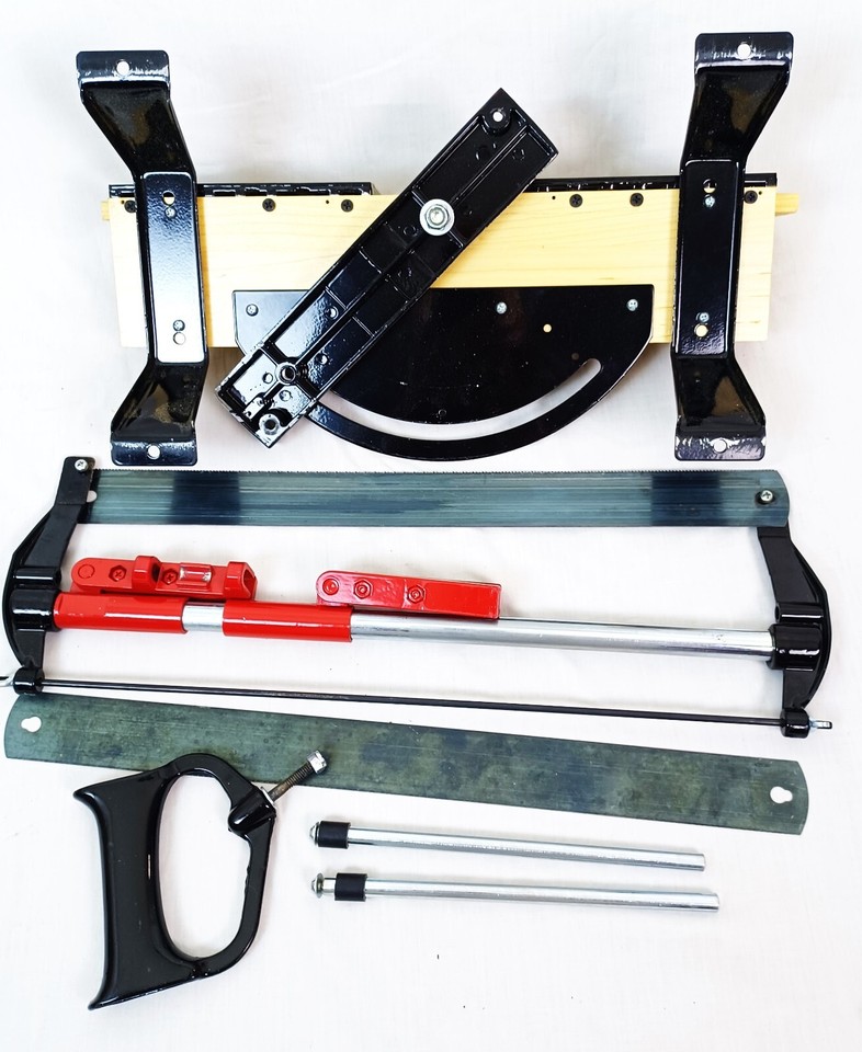 Miter Box with Saw All Angles Full Range w 2 Blades - HMC Hempe Model ...